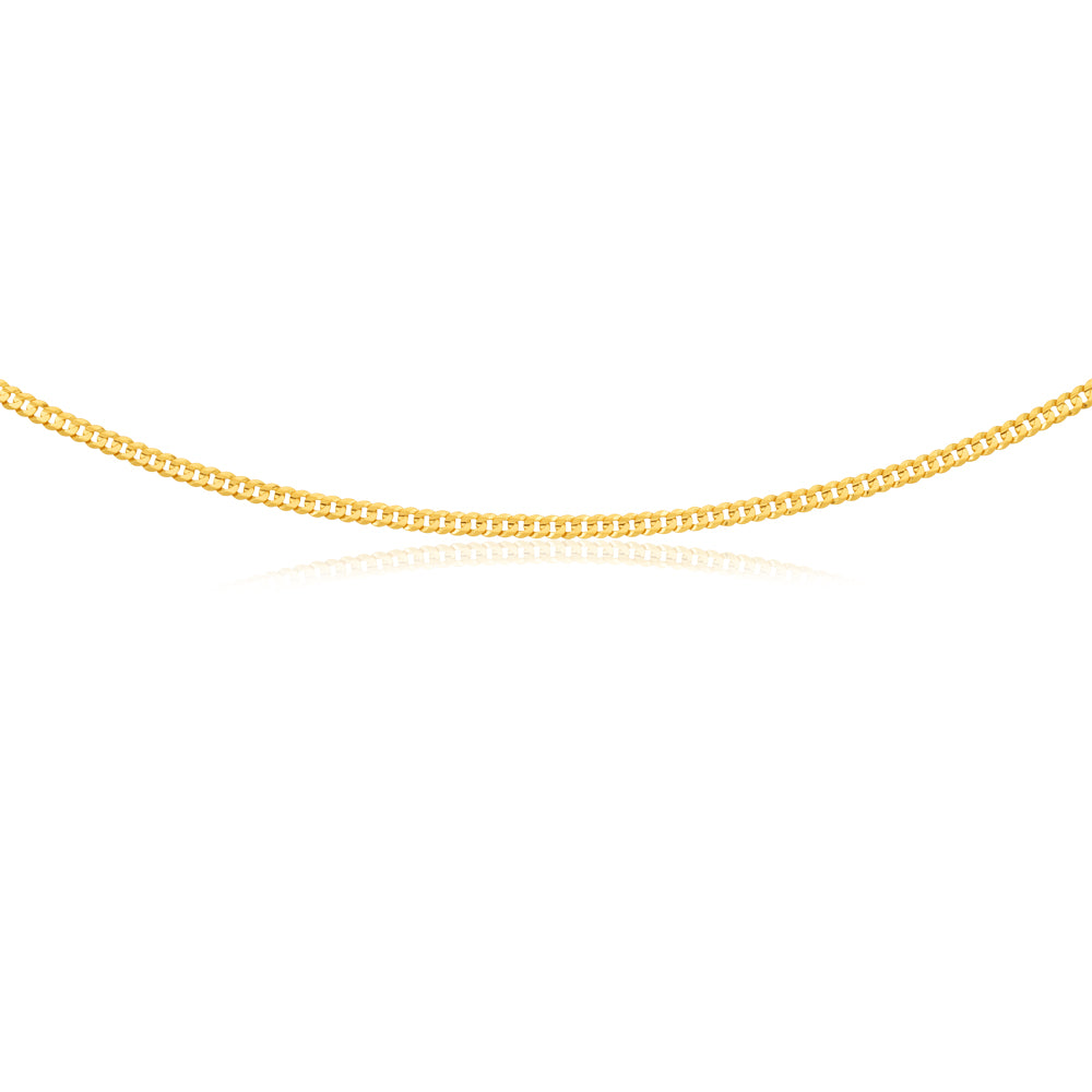 9ct Yellow Gold Curb Chain 45cm 90 Gauge – Shiels Jewellers