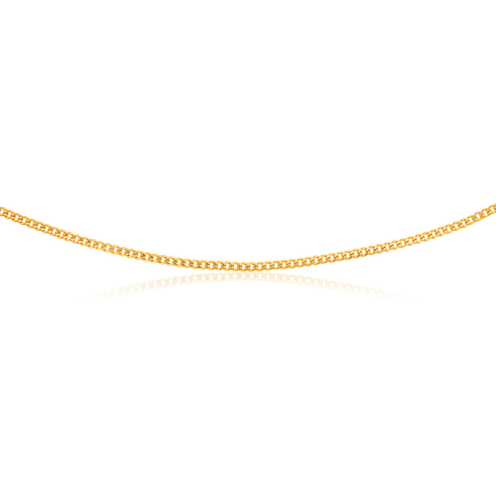 9ct Yellow Gold Rounded Tight Curb 80 Gauge 50cm Chain – Shiels Jewellers