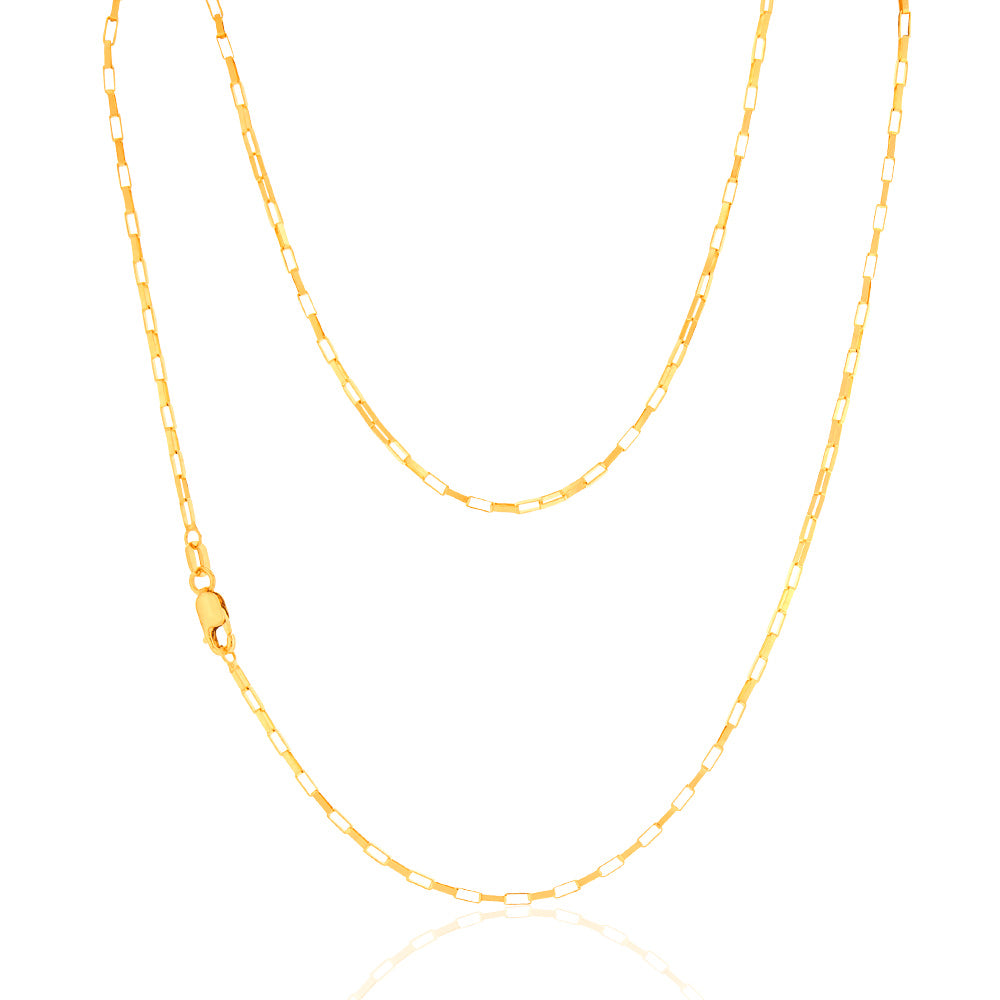 9ct Yellow Gold Fancy 26 Gauge 45cm Chain – Shiels Jewellers