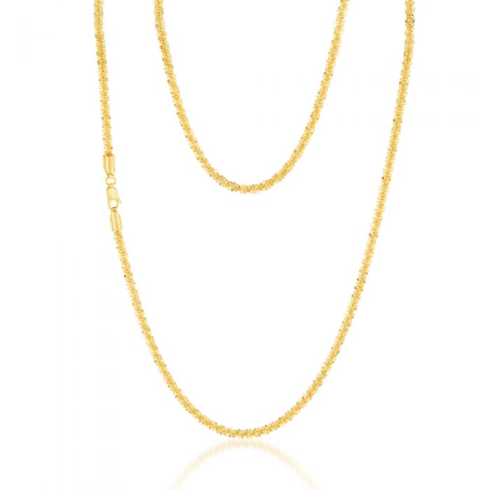 9ct Yellow Gold CrissCross Fancy 40cm Chain – Shiels Jewellers