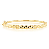 9ct Yellow Gold Fancy Pattern Hinged Bangle– Shiels Jewellers