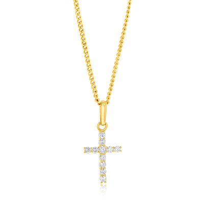 Gold Cross Necklaces - Buy Online | Shiels – Shiels Jewellers
