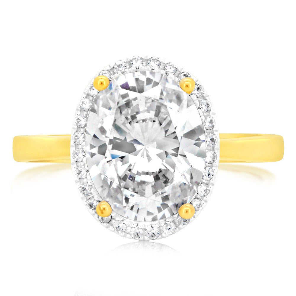 9ct Yellow Gold 29Cubic Zirconia Ring– Shiels Jewellers