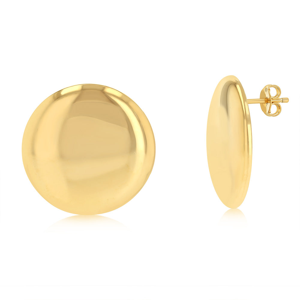 9ct Polished Round Stud Earrings– Shiels Jewellers