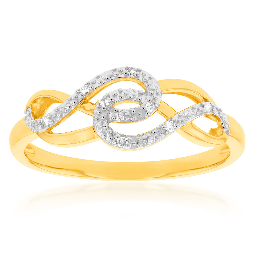 9ct Yellow Gold Diamond Ring – Shiels Jewellers