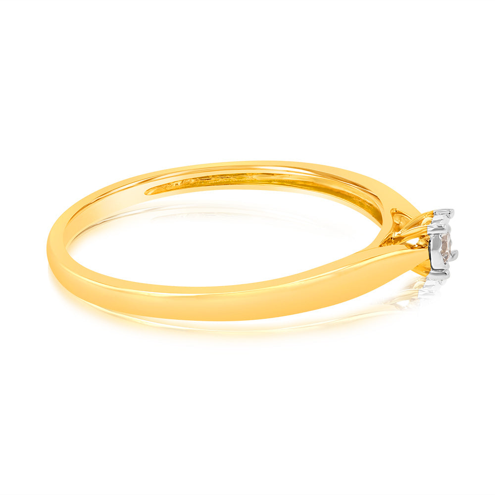 9ct Yellow Gold Solitare Diamond Ring – Shiels Jewellers