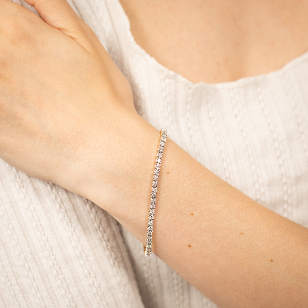 Luminesce Lab Grown 2 Carat Diamond Tennis Bracelet in 9ct Yellow Gold – Shiels Jewellers