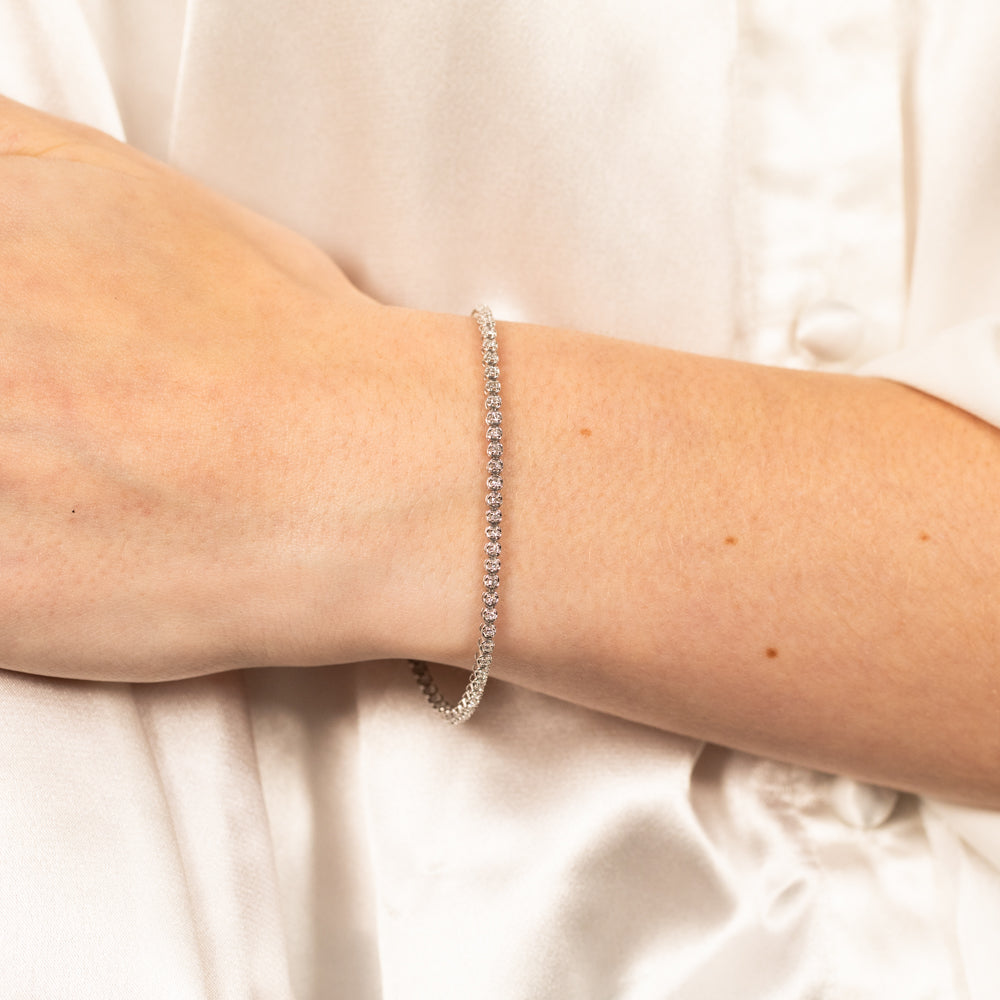 Luminesce Lab Grown 1/2 Carat Diamond Tennis Bracelet in Sterling Silv – Shiels Jewellers