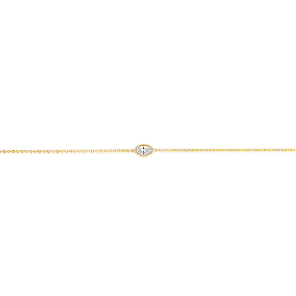 Luminesce Lab Grown 1/6 Carat Diamond Bracelet in 9ct Yellow Gold – Shiels Jewellers