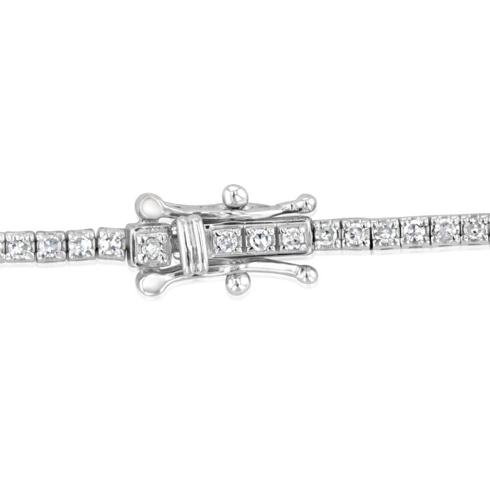 Luminesce Lab Grown 1 Carat Diamond Tennis Bracelet in Sterling Silver – Shiels Jewellers