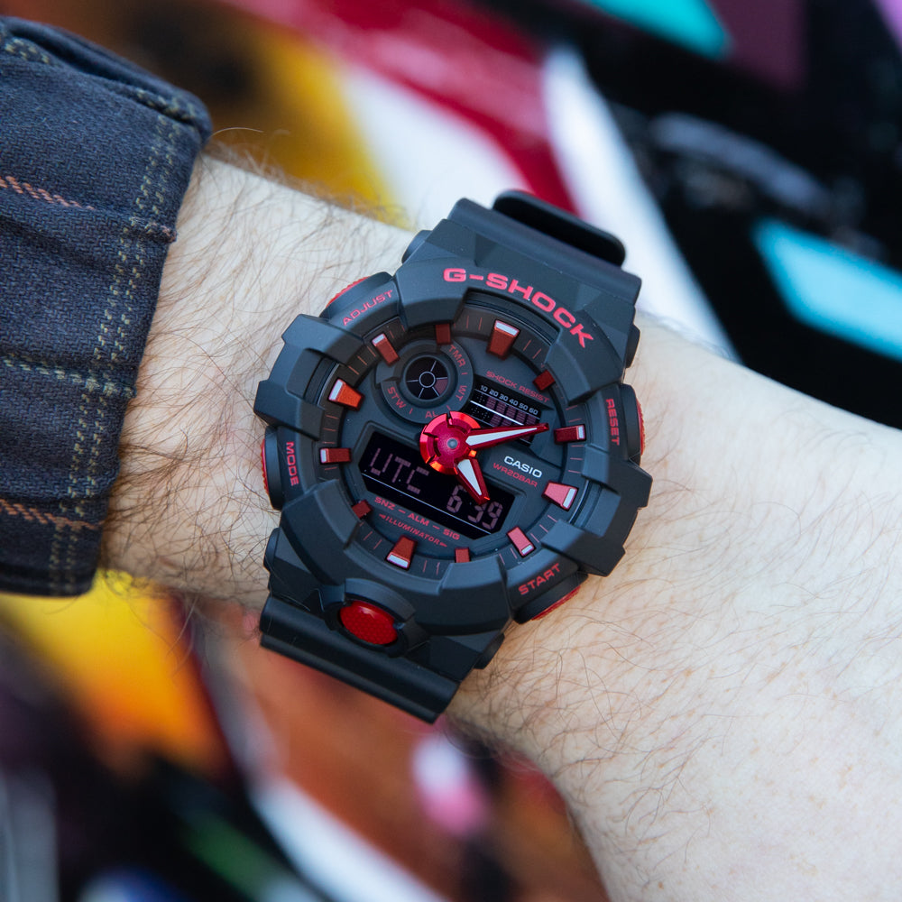G-Shock GA700BNR-1A "Ignite Red" Watch – Shiels Jewellers
