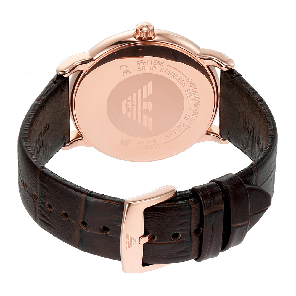 Emporio Armani AR11566 Luigi Brown Leather Mens Watch – Shiels Jewellers