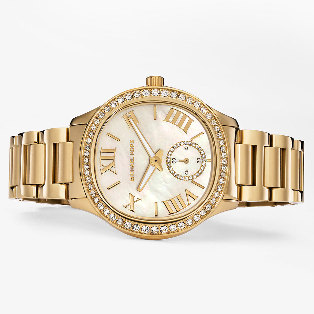 Michael Kors MK4805 Sage Gold Tone Ladies Watch – Shiels Jewellers