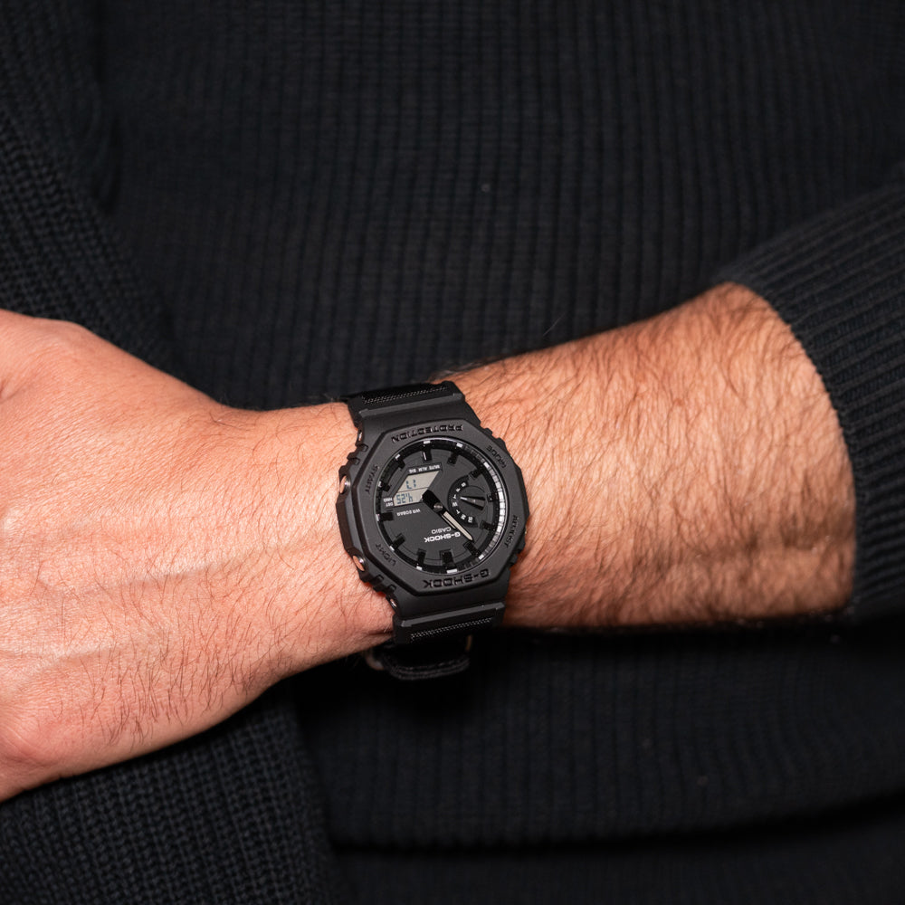 G-Shock GA2100BCE-1A Utility Black Cordura Watch – Shiels Jewellers