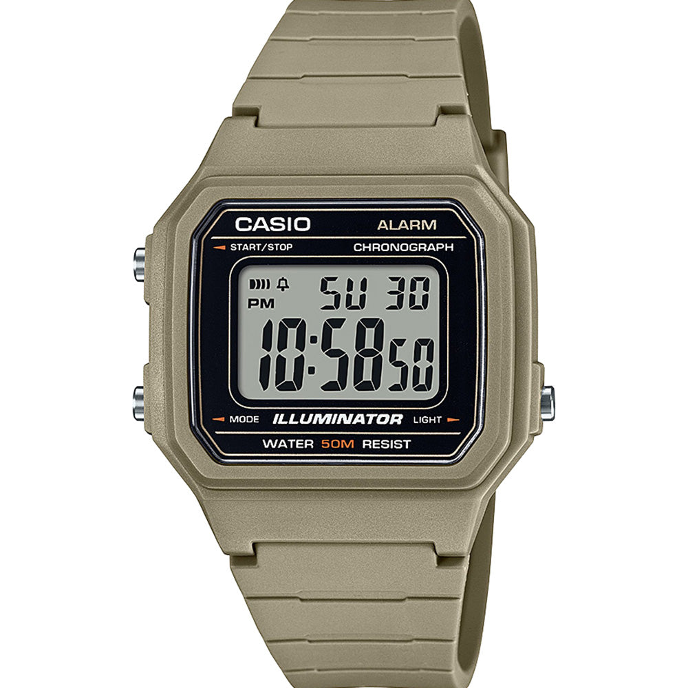 Casio W217H-5A Utility Green Digital Watch – Shiels Jewellers