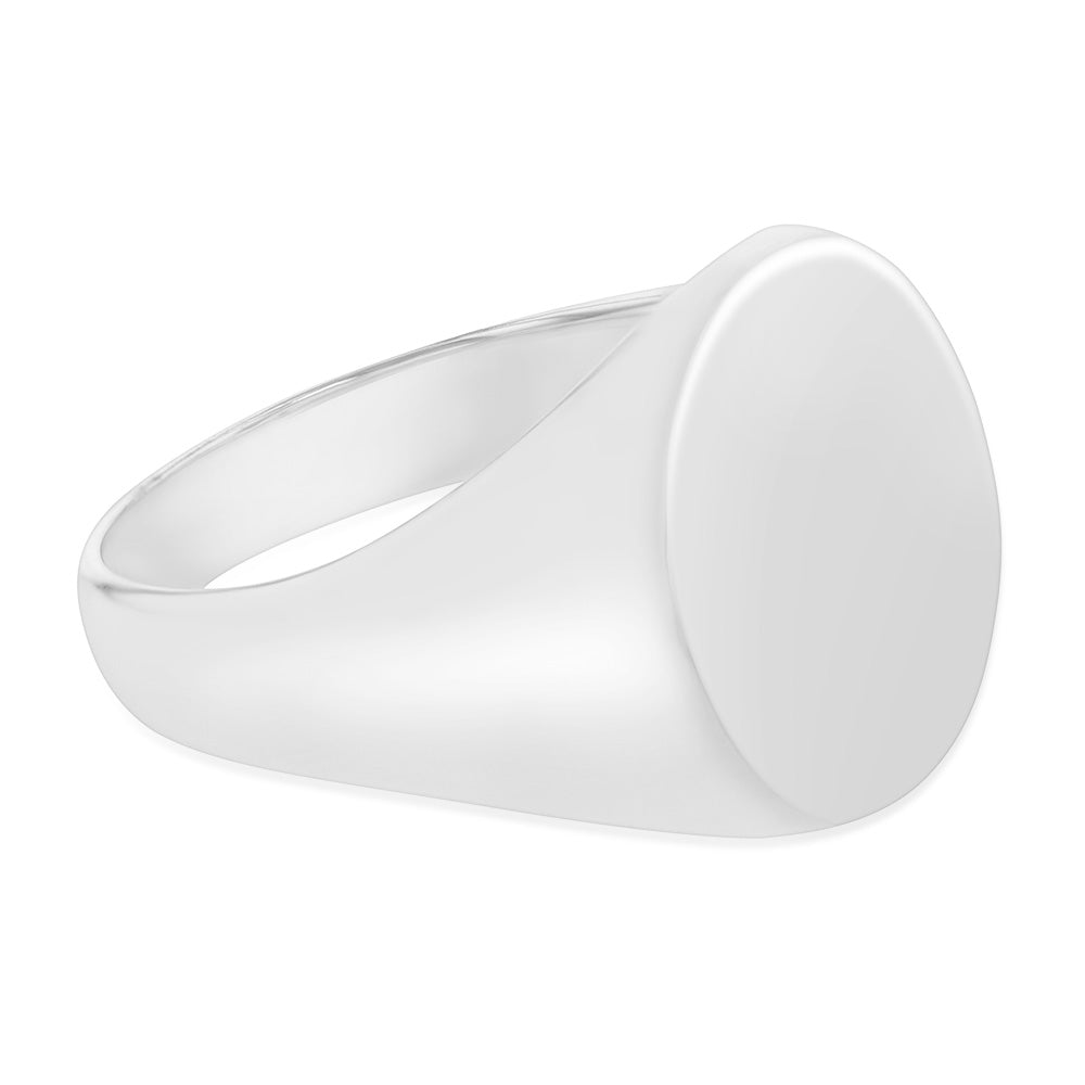 Sterling Silver Plain Round Gents Ring – Shiels Jewellers