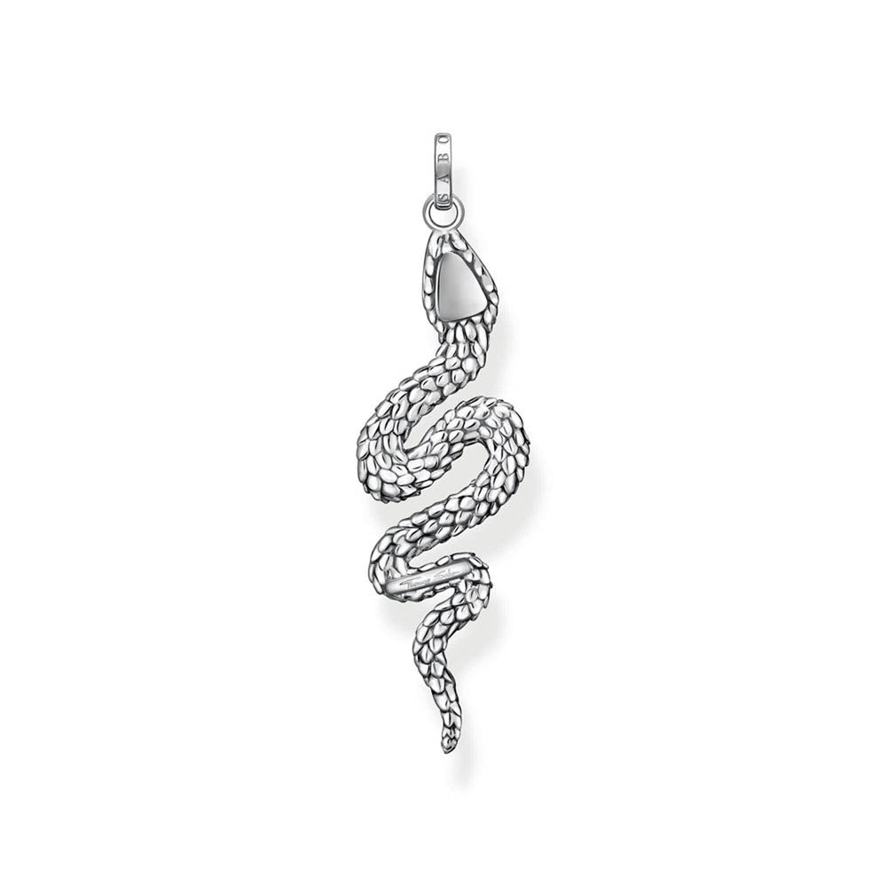 Thomas Sabo Sterling Silver Rebel Snake Black CZ Pendant – Shiels Jewellers