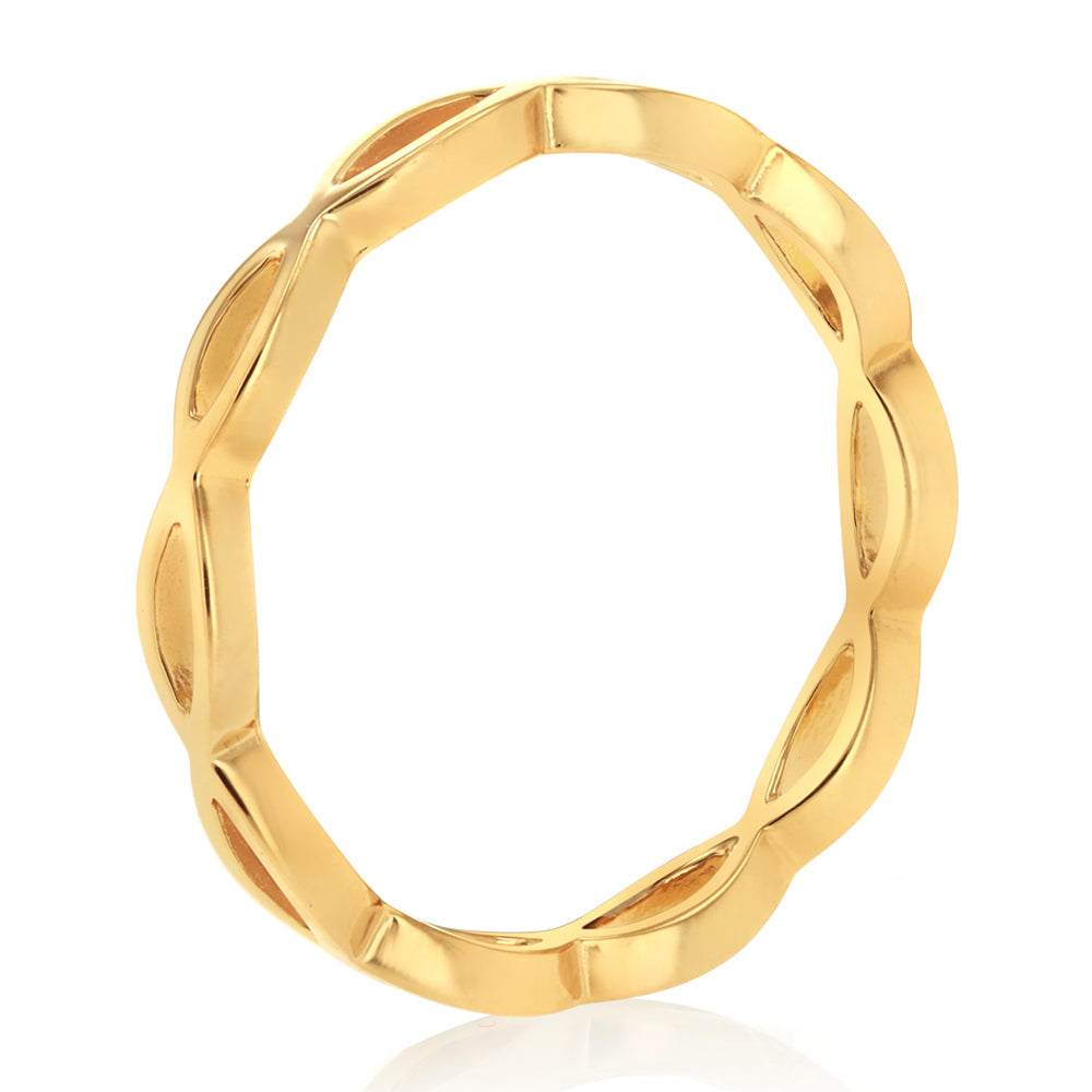 Sterling Silver Gold Plated Fancy Ring– Shiels Jewellers