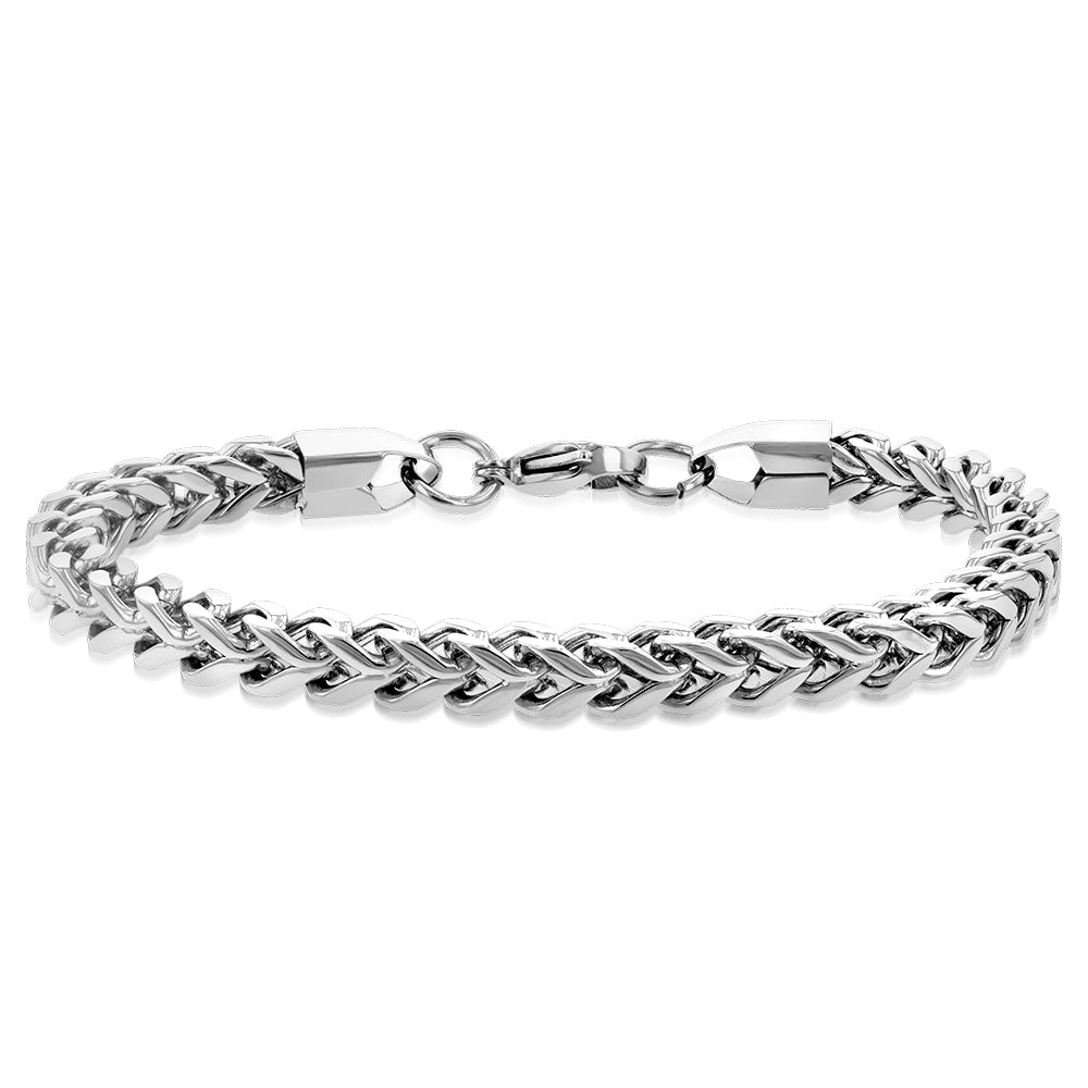 Stainless steel "Y" Shape Links 22cm Bracelet – Shiels Jewellers