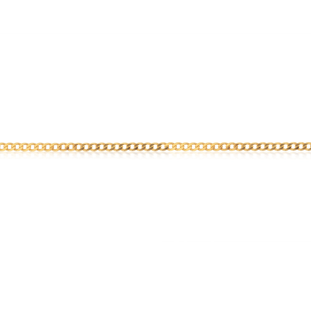 9ct Yellow SOLID Gold Curb Chain 80 gauge in 55cm – Shiels Jewellers