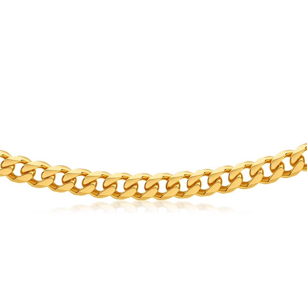 9ct Yellow Solid Gold Curb 55cm Chain– Shiels Jewellers