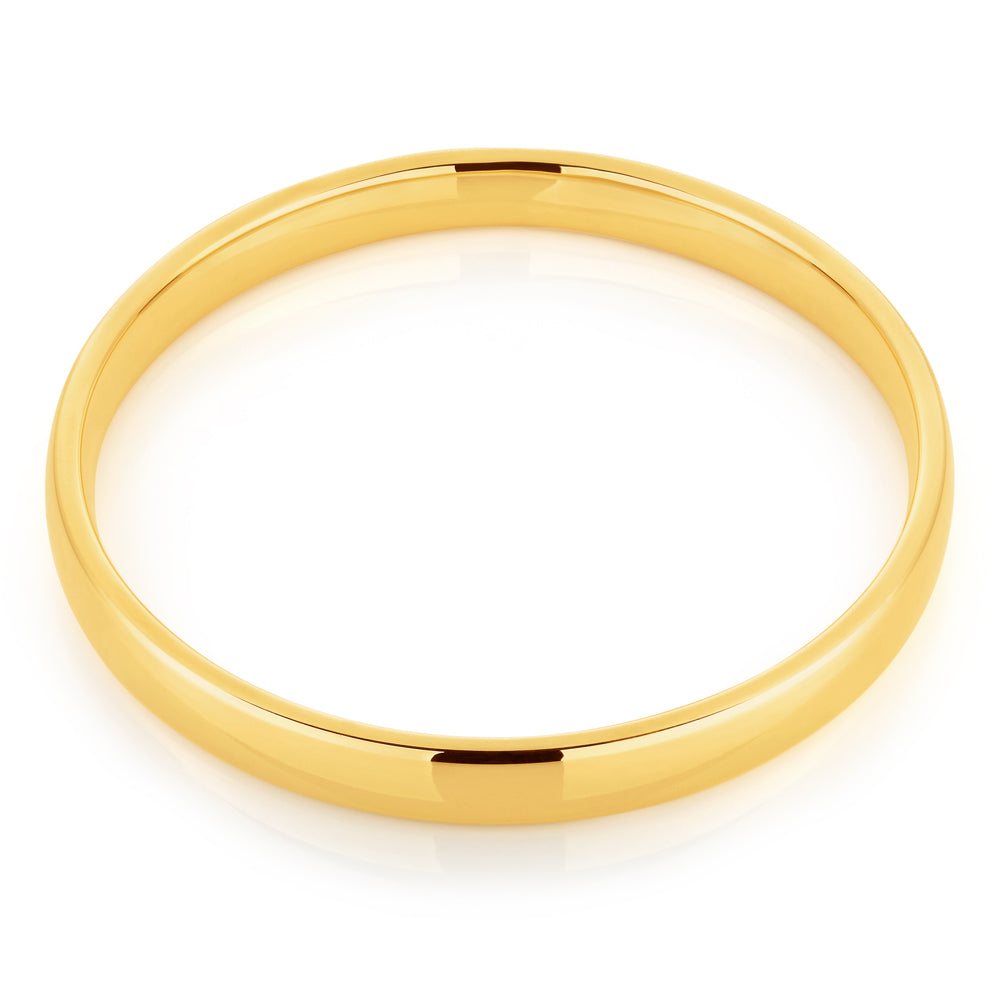 9ct Gold Bangle 65mm x 8mm – Shiels Jewellers