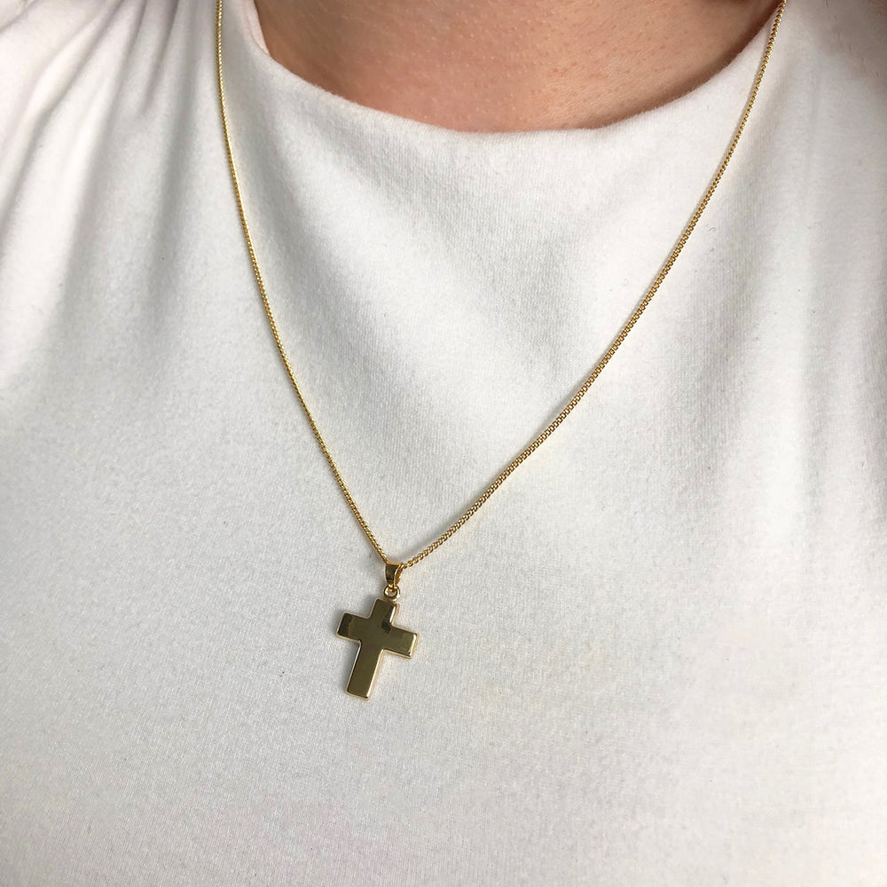 9ct Yellow Gold Cross Pendant – Shiels Jewellers