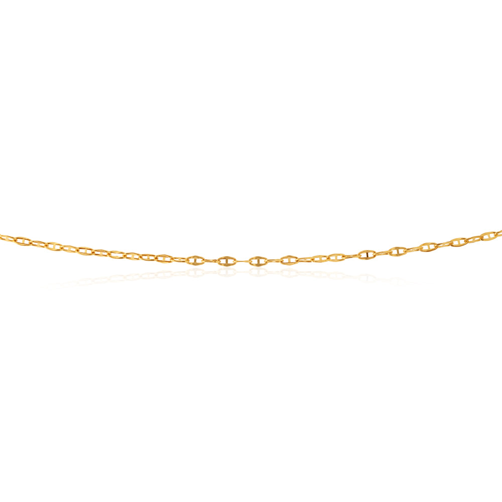 9CT Yellow Gold Mini Flat Rambo 45cm Chain – Shiels Jewellers