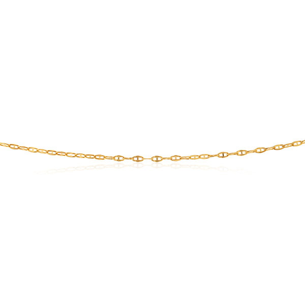 9CT Yellow Gold Mini Flat Rambo 45cm Chain – Shiels Jewellers