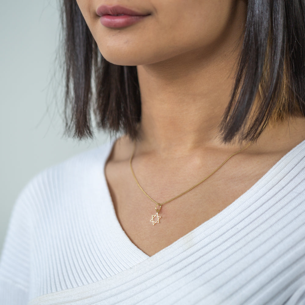 9ct Yellow Gold Star of David Pendant – Shiels Jewellers