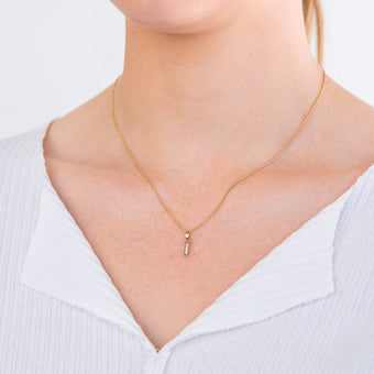 9ct Yellow Gold Initial I Zirconia Pendant – Shiels Jewellers