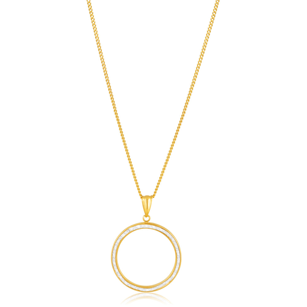 9ct Yellow Gold Silver Filled Circle of Life Pendant – Shiels Jewellers