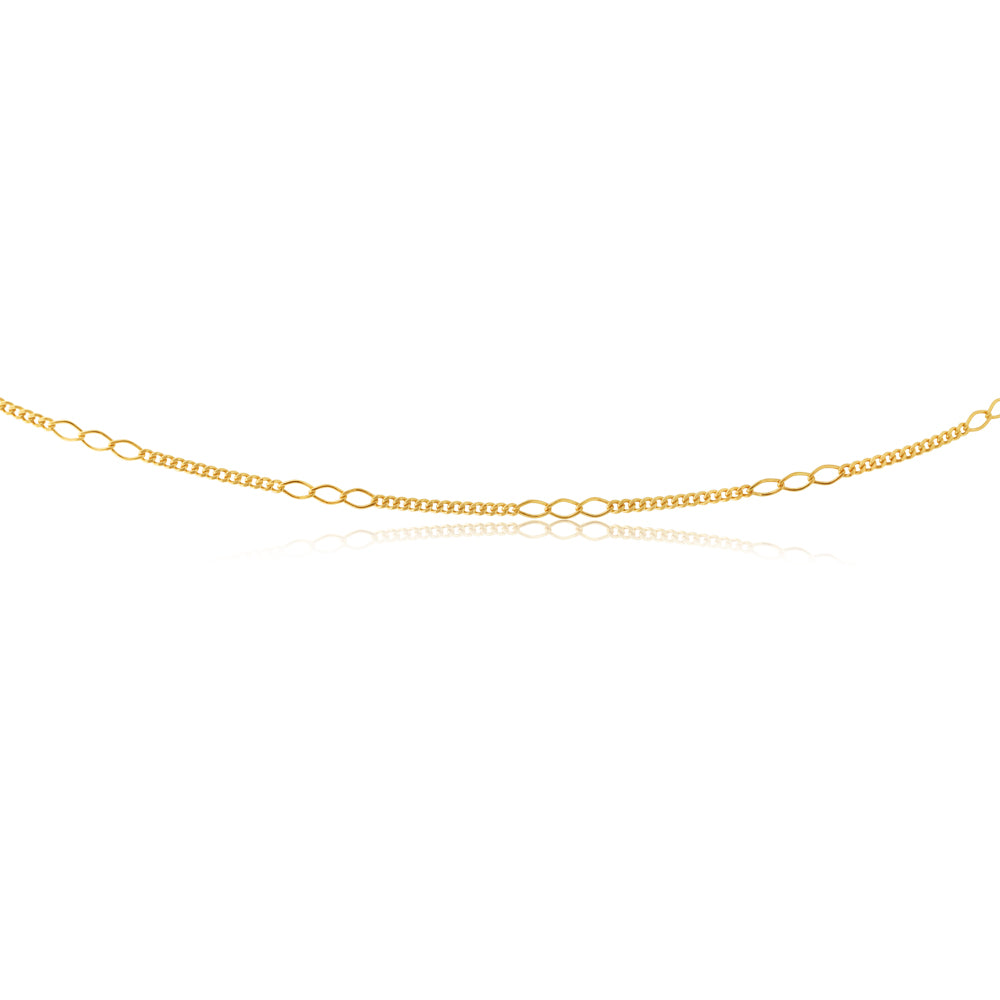Silvefilled Figaro 45cm Chain – Shiels Jewellers