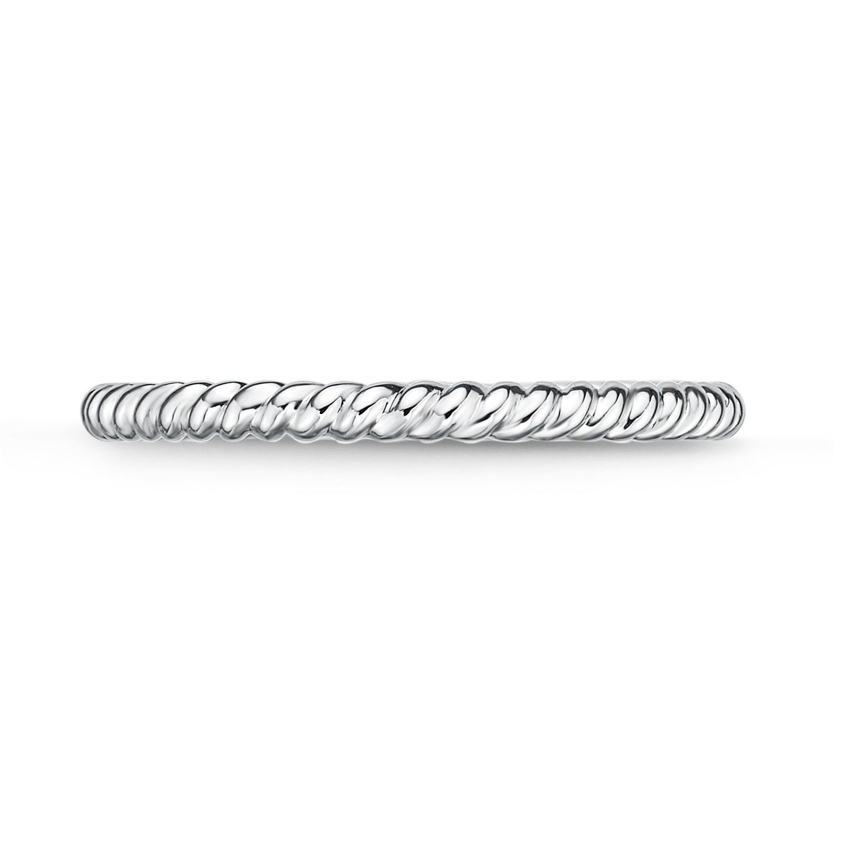 Memoire 18ct White Gold Twisted Stack Ring – Shiels Jewellers
