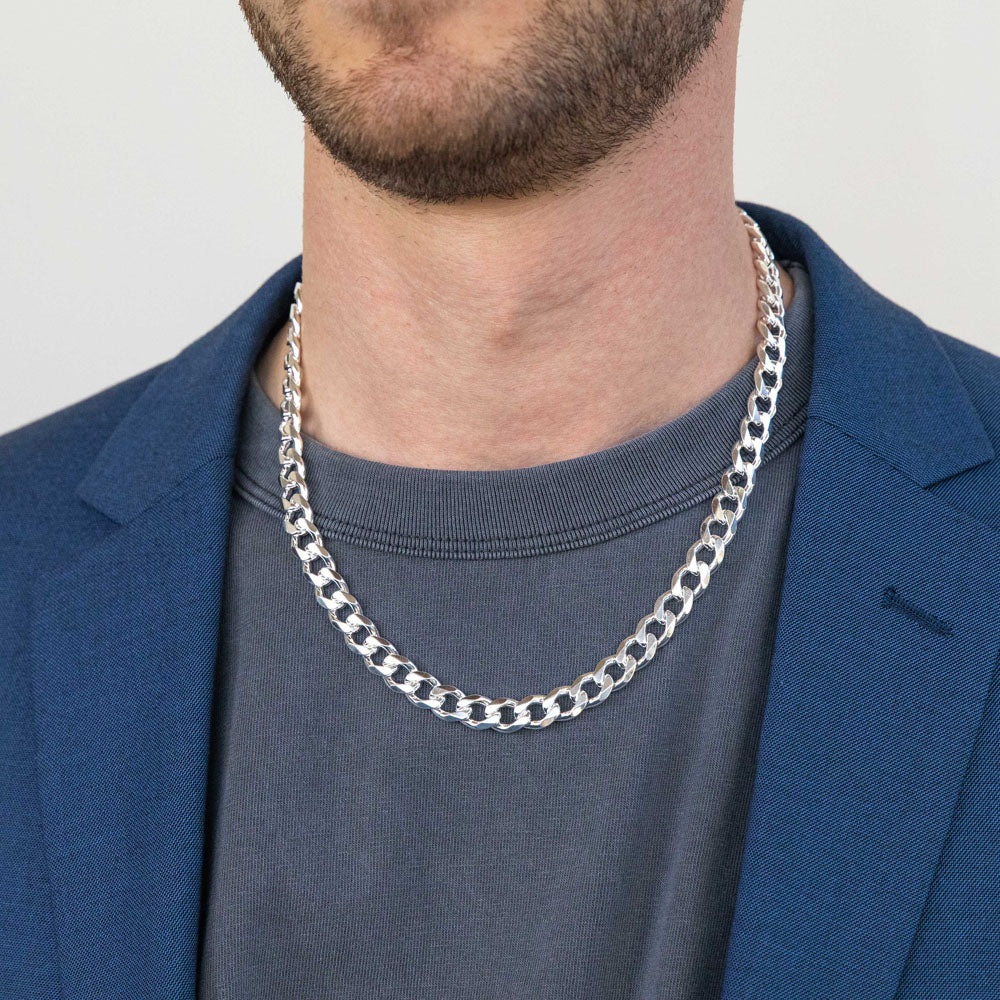 Sterling Silver Diamond Cut 250 Gauge 50cm Curb Chain – Shiels Jewellers