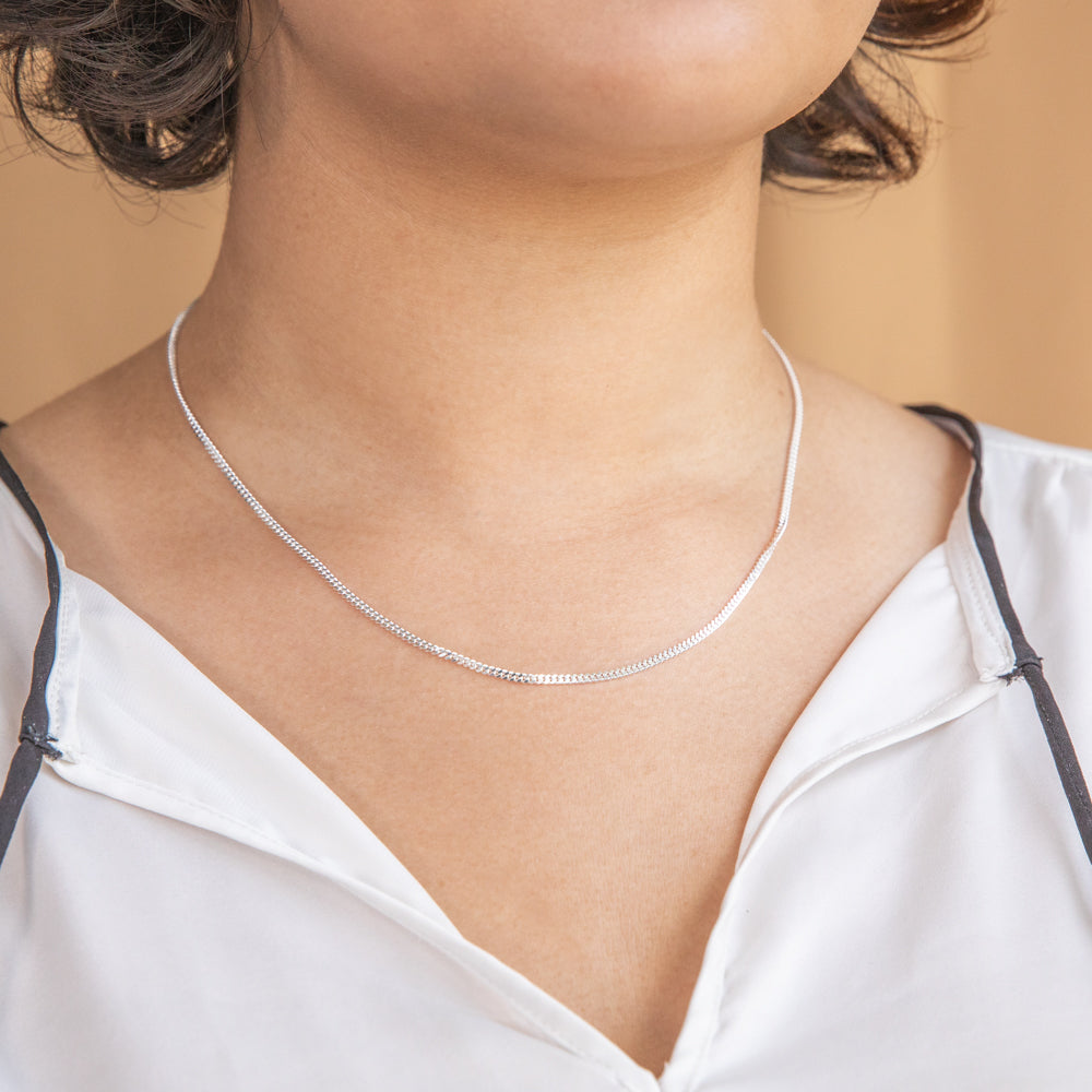 Sterling Silver 60 Gauge Curb Chain 45cm – Shiels Jewellers