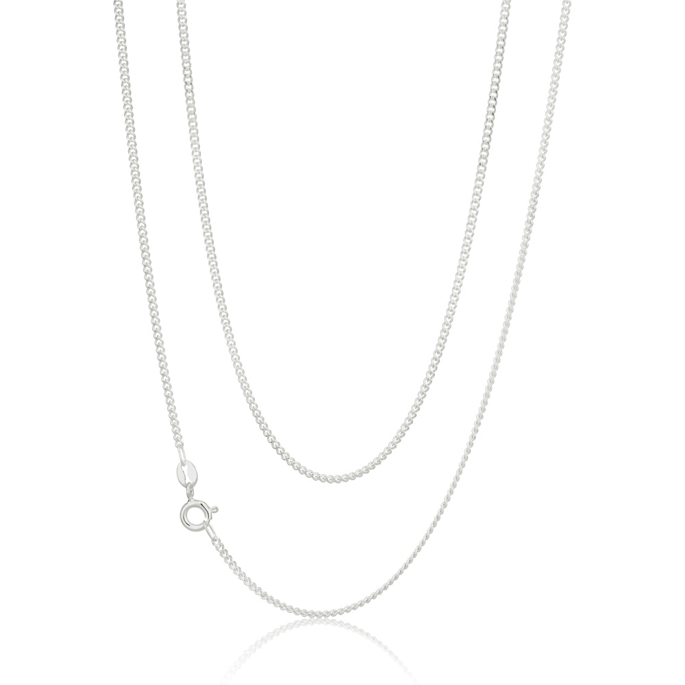 Sterling Silver 50 Gauge Curb Dicut Chain 55cm – Shiels Jewellers