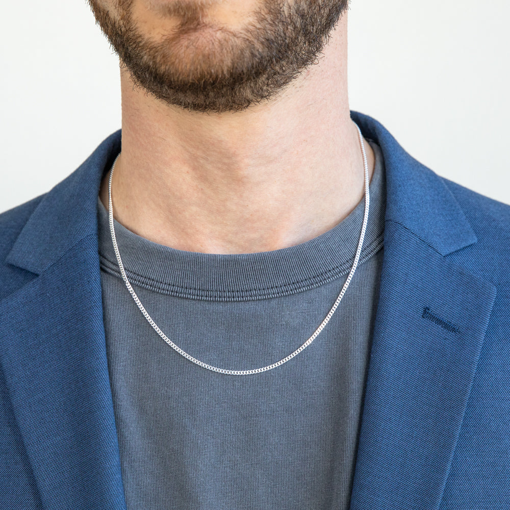 Sterling Silver 50cm Curb Chain – Shiels Jewellers