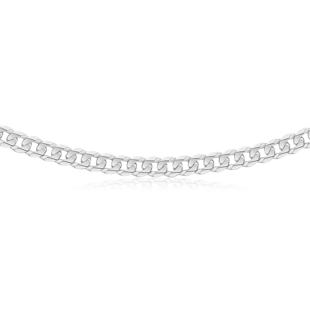 Sterling Silver Curb Flat 55cm Chain – Shiels Jewellers