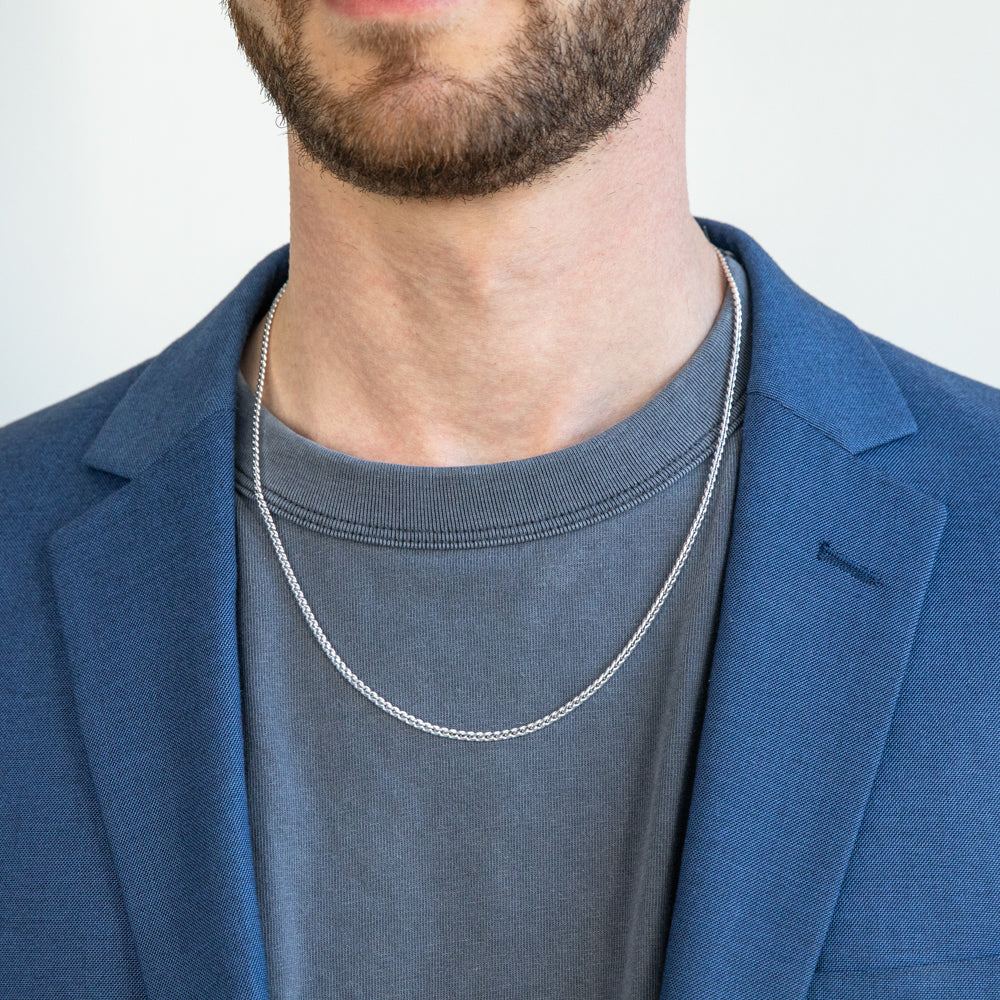 Sterling Silver 100 Gauge Diamond Cut 55cm Curb Chain – Shiels Jewellers