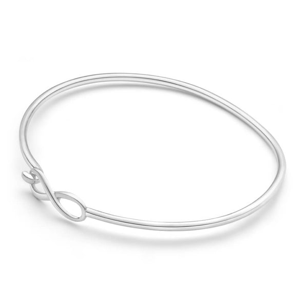 Sterling Silver Infinity 60mm Bangle – Shiels Jewellers