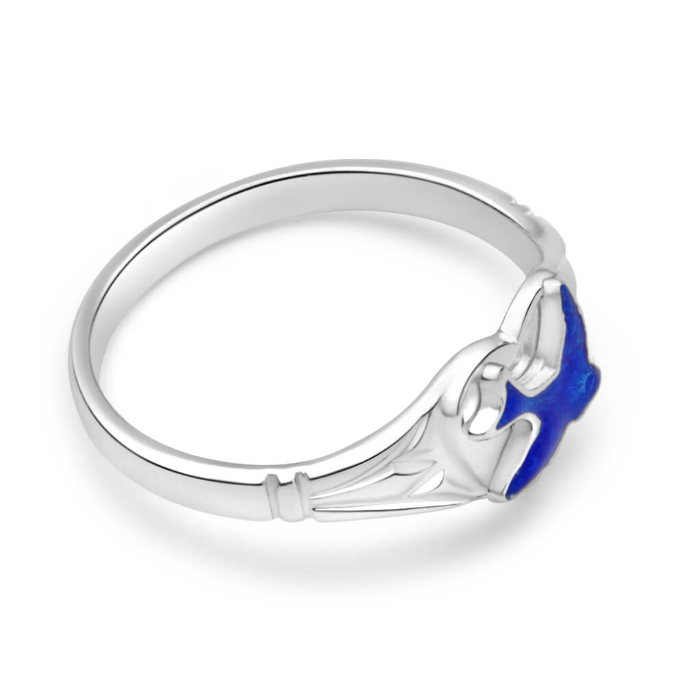 Sterling Silver Kids Signet Ring With Bluebird – Shiels Jewellers